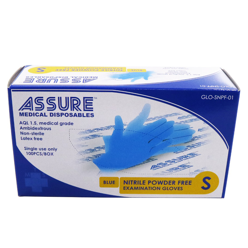 NON-POWDERED LATEX GLOVE, NON STERILE,SINGLE USE, SIZE L, 100/BOX — SF ...